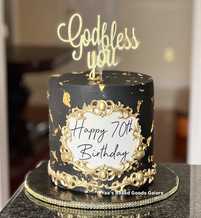 8” Vanilla birthday cake with signature, handmade fondant details and ...